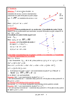 Transformations du plan - Cours 2 - AlloSchool
