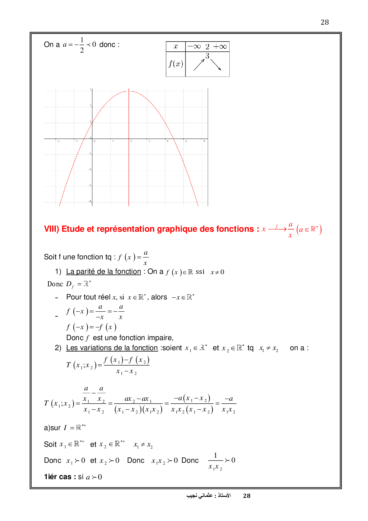 Généralités sur les fonctions - Cours 3 - AlloSchool