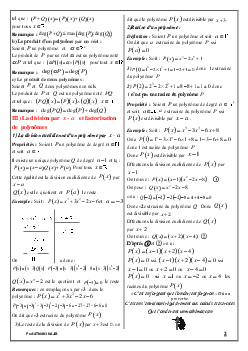 Les polynômes - Cours et exercices corrigés - AlloSchool