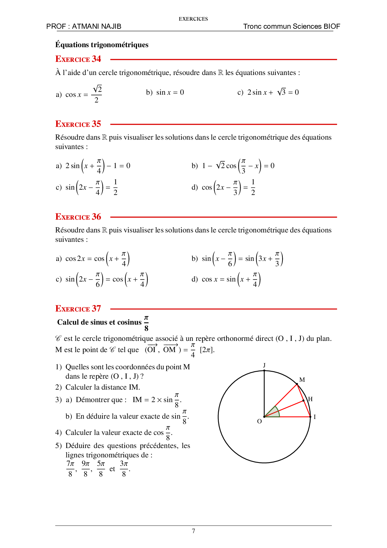 Calcul vectoriel dans le plan - Exercices non corrigés 5 - AlloSchool