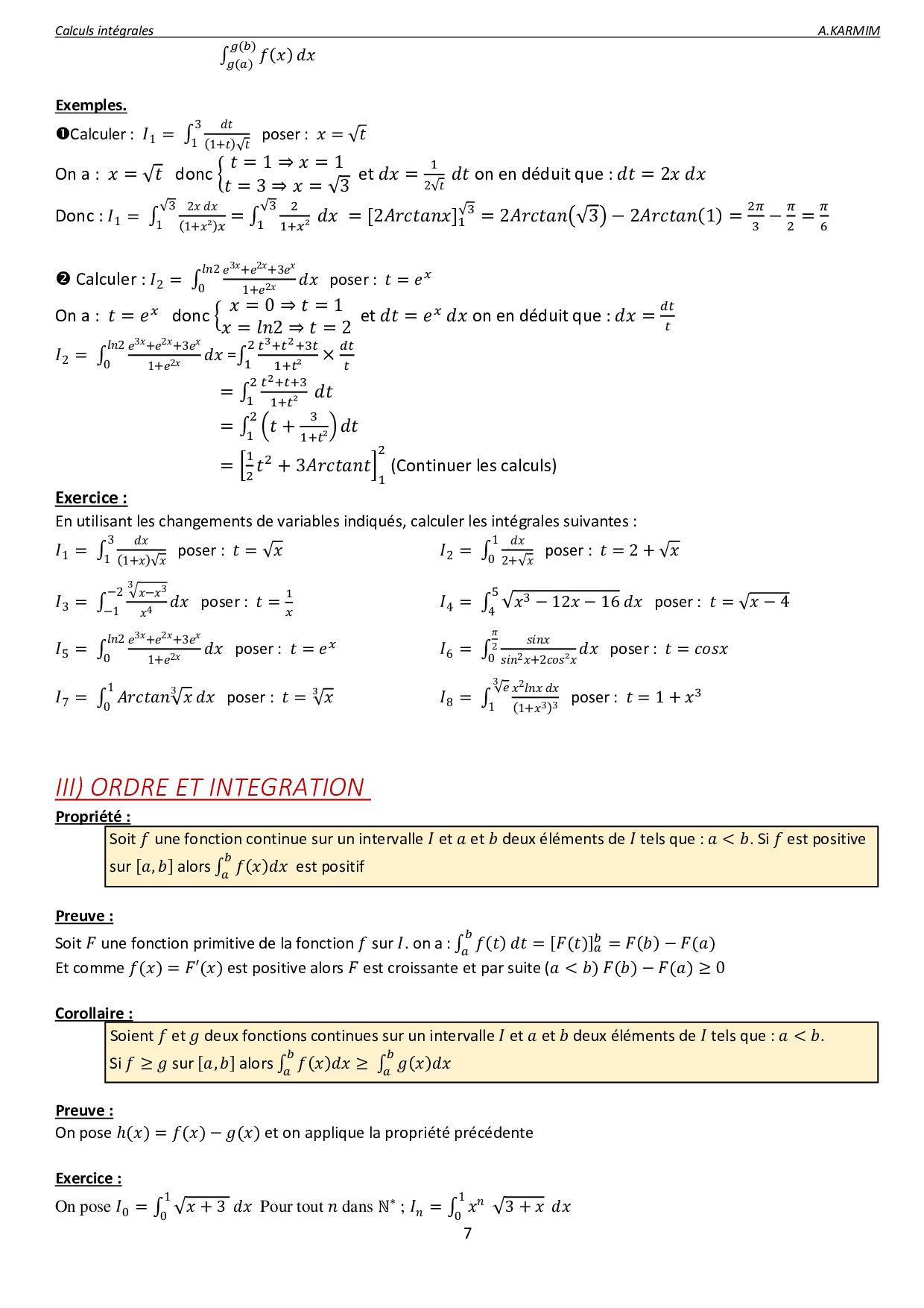 Calcul intégral - Cours 1 - AlloSchool