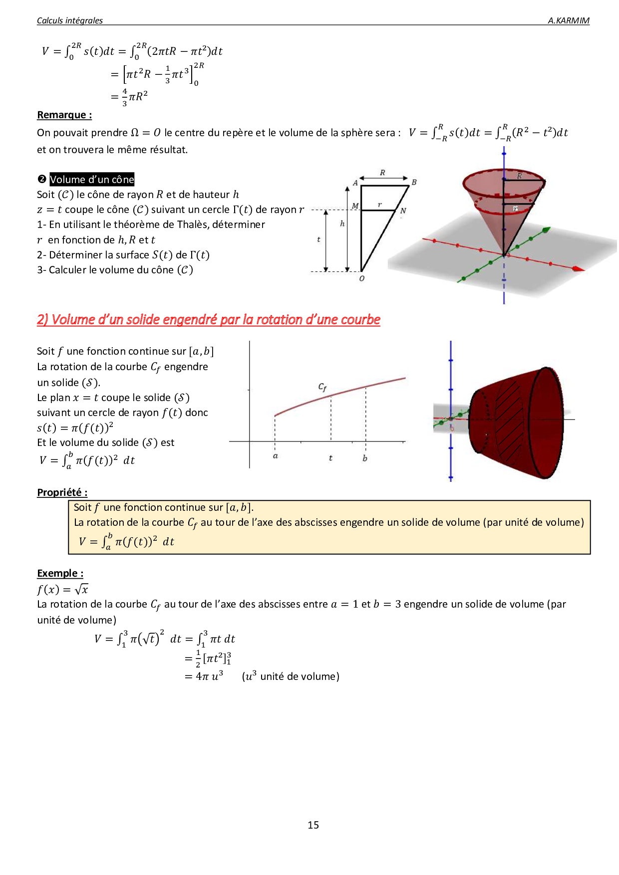Calcul intégral - Cours 1 - AlloSchool