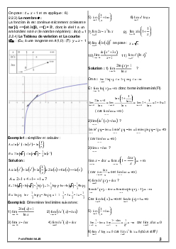 Fonctions logarithmiques - Cours et exercices corrigés - AlloSchool