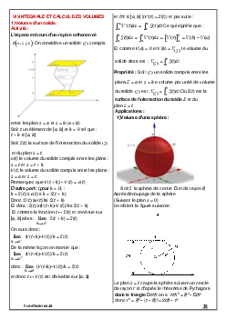Calcul intégral - Cours et exercices corrigés - AlloSchool