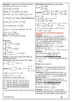 Arithmétique - Cours et exercices corrigés - AlloSchool