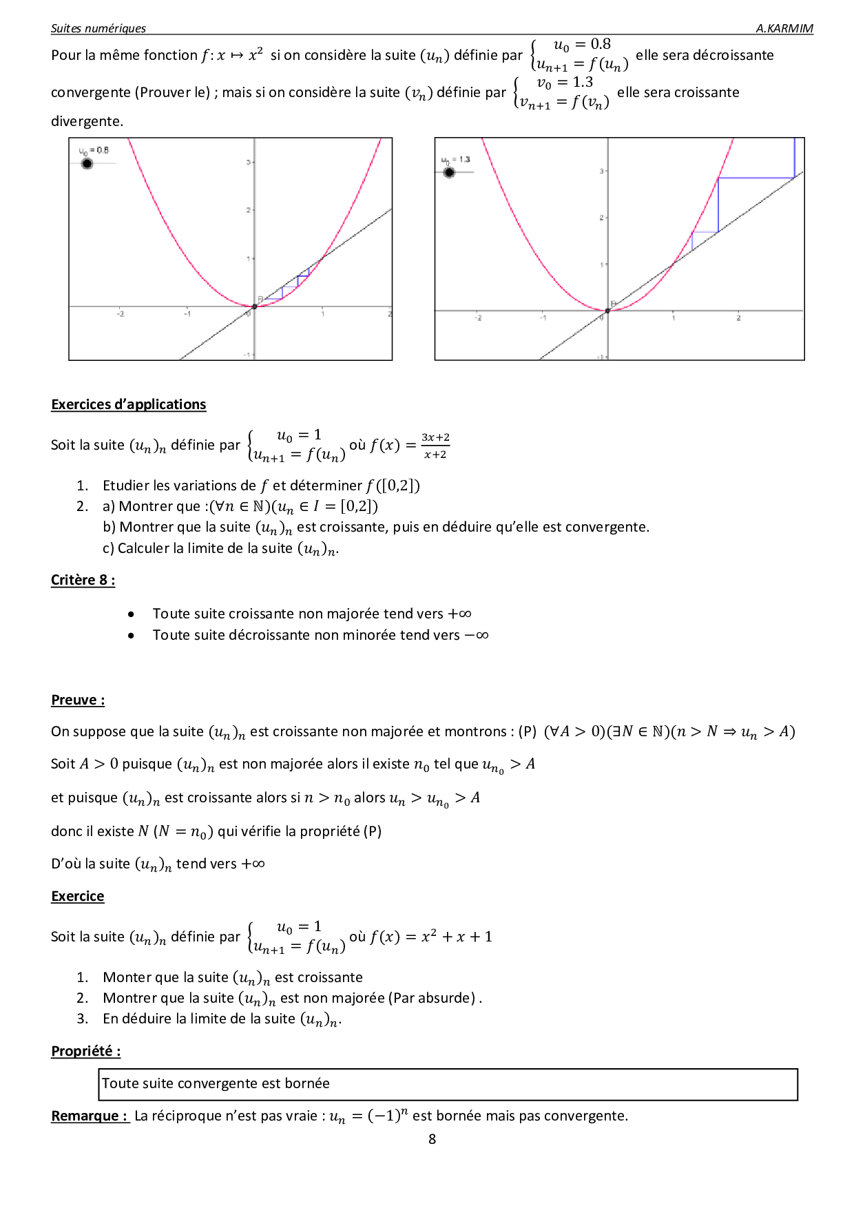 Suites numériques - Cours 1 - AlloSchool