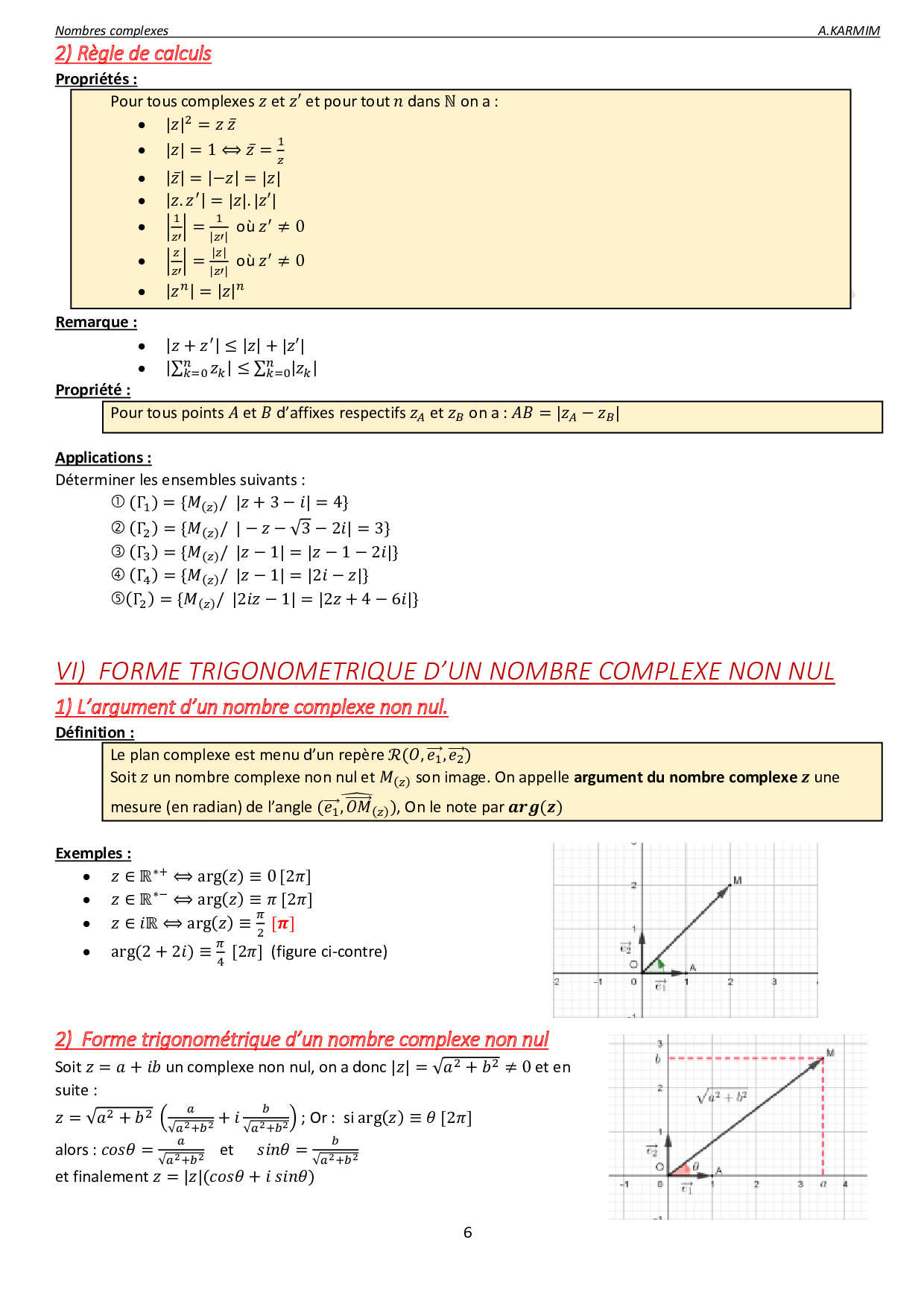 Nombres complexes 1 - Cours 1 - AlloSchool