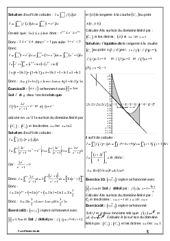 Calcul intégral - Corrigé série d'exercices 1 - AlloSchool