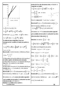 Calcul intégral - Corrigé série d'exercices 1 - AlloSchool