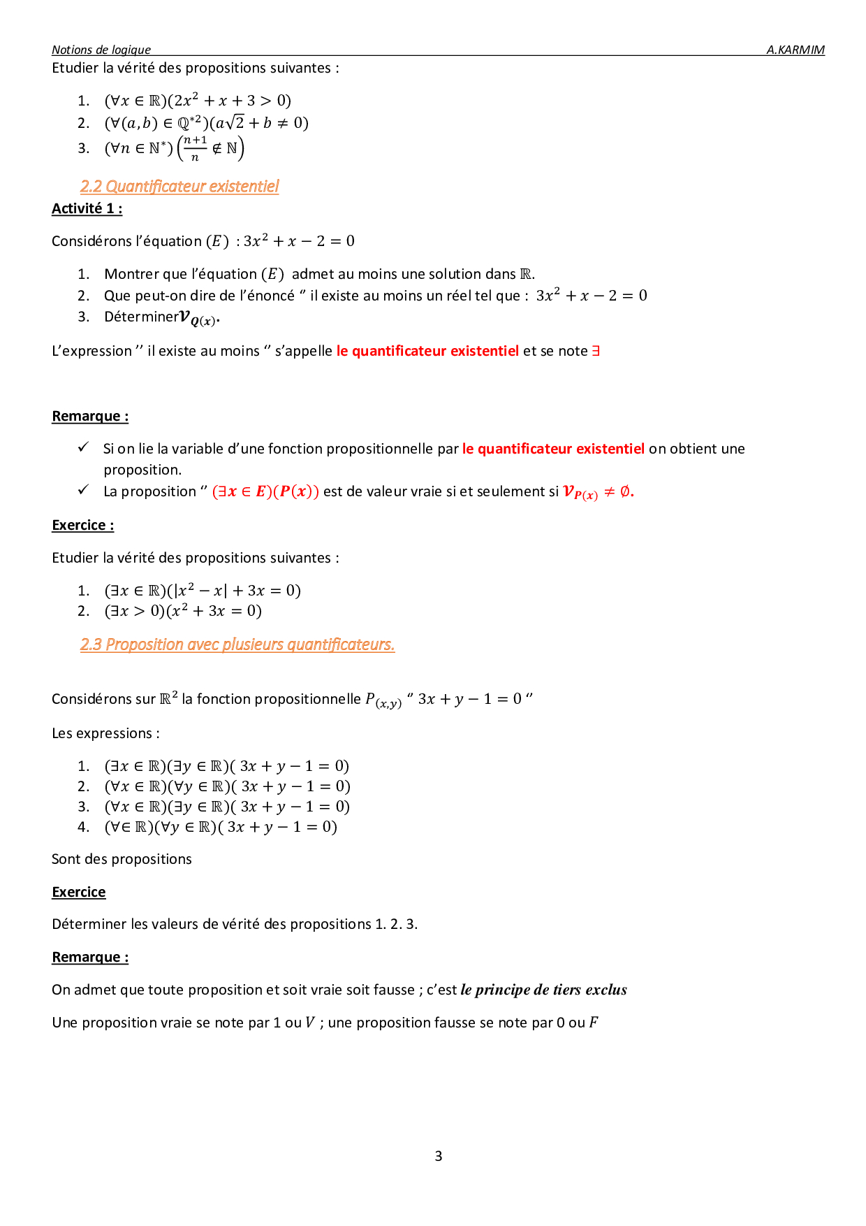 Notions de logique - Cours 1 - AlloSchool
