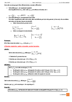 Les suites numériques - Cours 1 - AlloSchool