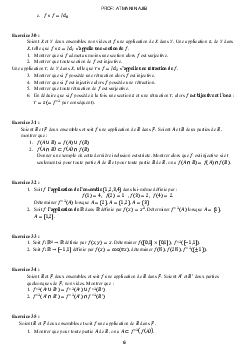 Ensembles et applications - Série d'exercices 2 - AlloSchool