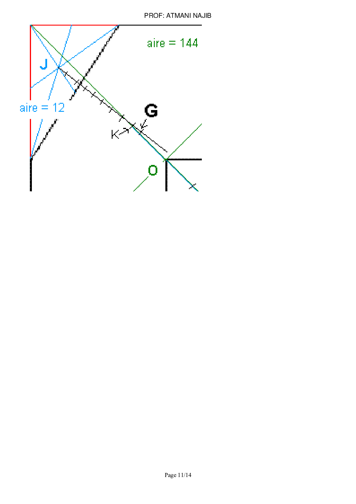 Le barycentre dans le plan - Corrigé série d'exercices 2 - AlloSchool