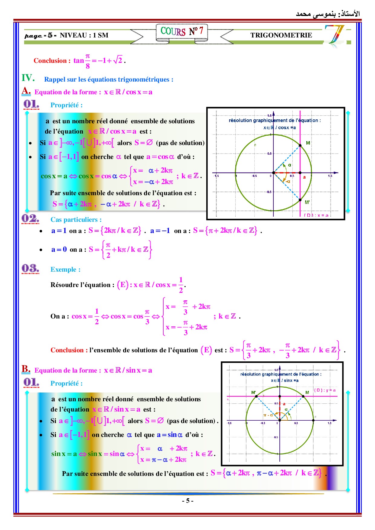 Calcul trigonométrique - Cours 2 - AlloSchool