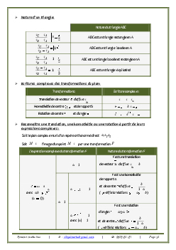 Nombres complexes 1&2 - Résumé de cours 2 - AlloSchool