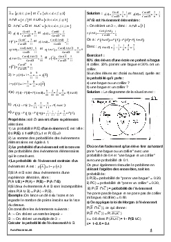 Probabilités - Cours et exercices corrigés - AlloSchool