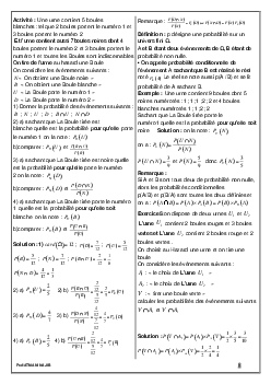 Probabilités - Cours et exercices corrigés - AlloSchool