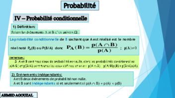 Probabilités - Cours 2 - AlloSchool
