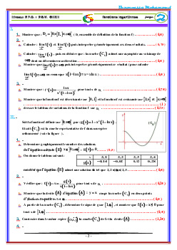 Fonctions logarithmiques - Exercices non corrigés 1 - AlloSchool