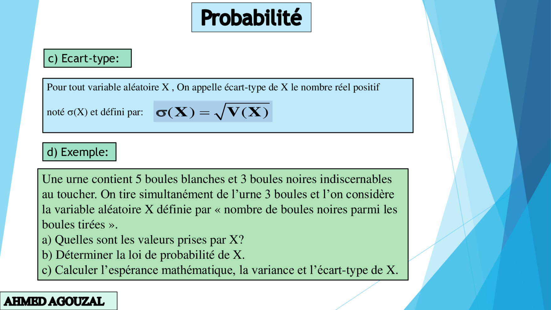 Probabilités - Cours 2 - AlloSchool