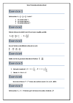 Les ensembles de nombres N, Z, Q, D et R - Exercices non corrigés 2 ...