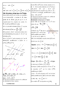 La projection dans le plan - Cours et exercices corrigés - AlloSchool