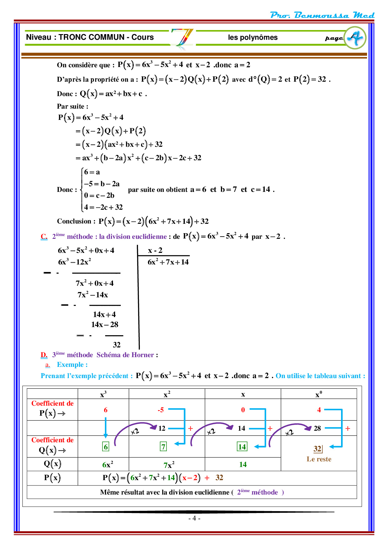 Les polynômes - Cours 1 - AlloSchool