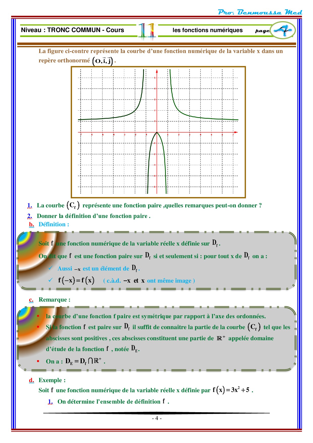 Généralités sur les fonctions - Cours 1 - AlloSchool
