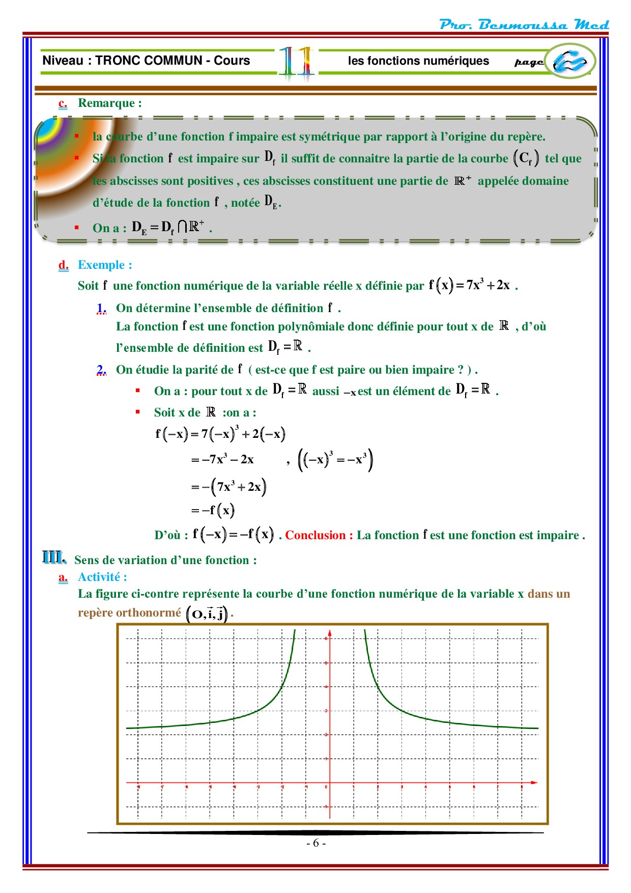 Généralités sur les fonctions - Cours 1 - AlloSchool