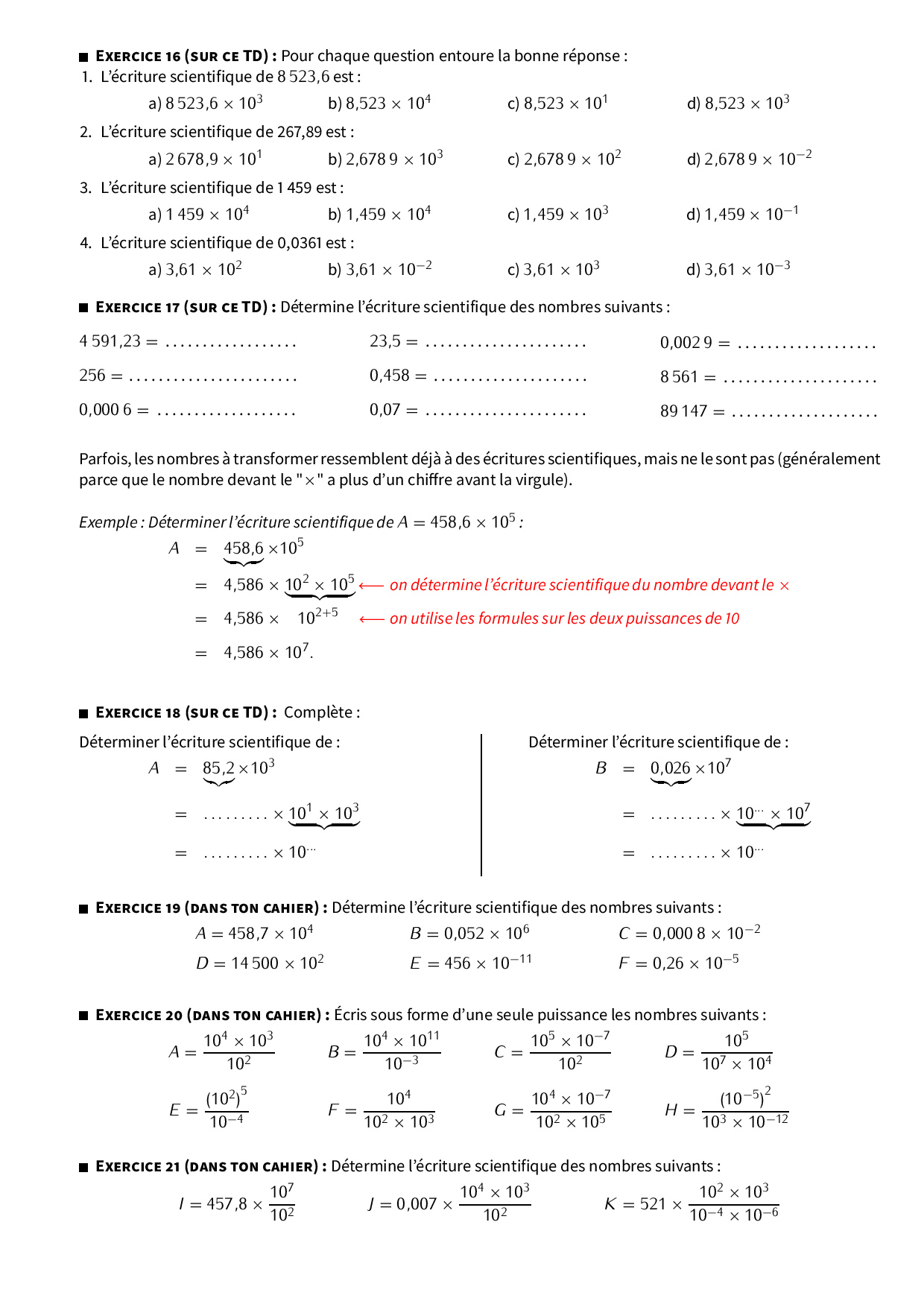 Puissances - Cours et exercices (FR) - AlloSchool