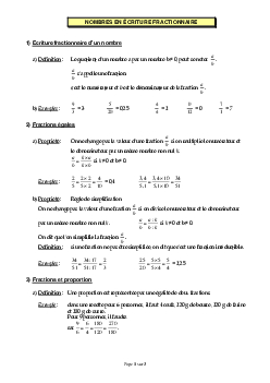 Opérations sur les fractions - Cours 2 (FR) - AlloSchool