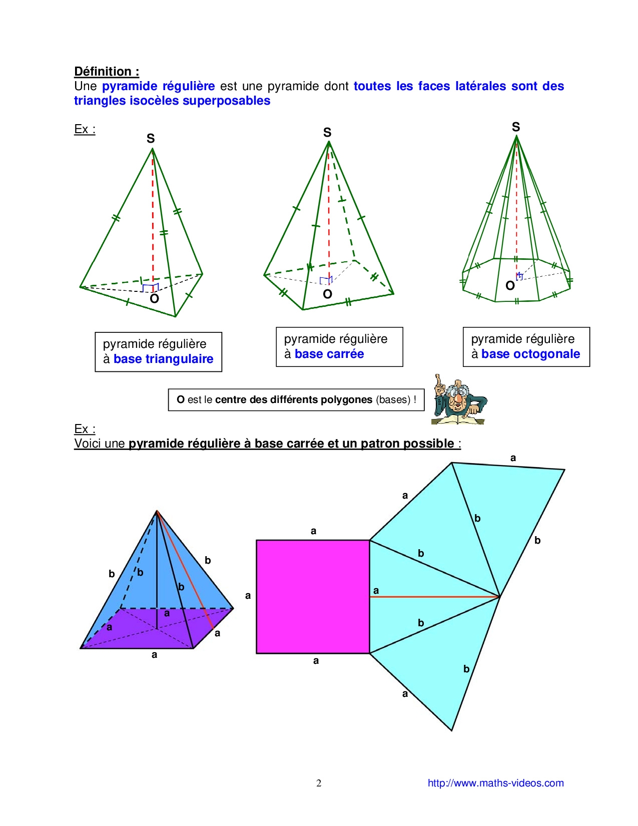 Pyramide et cône de révolution - Cours 3 (FR) - AlloSchool