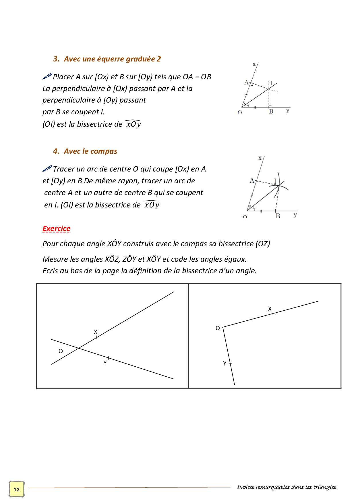 Droites remarquables dans un triangle - Cours (MA) - AlloSchool