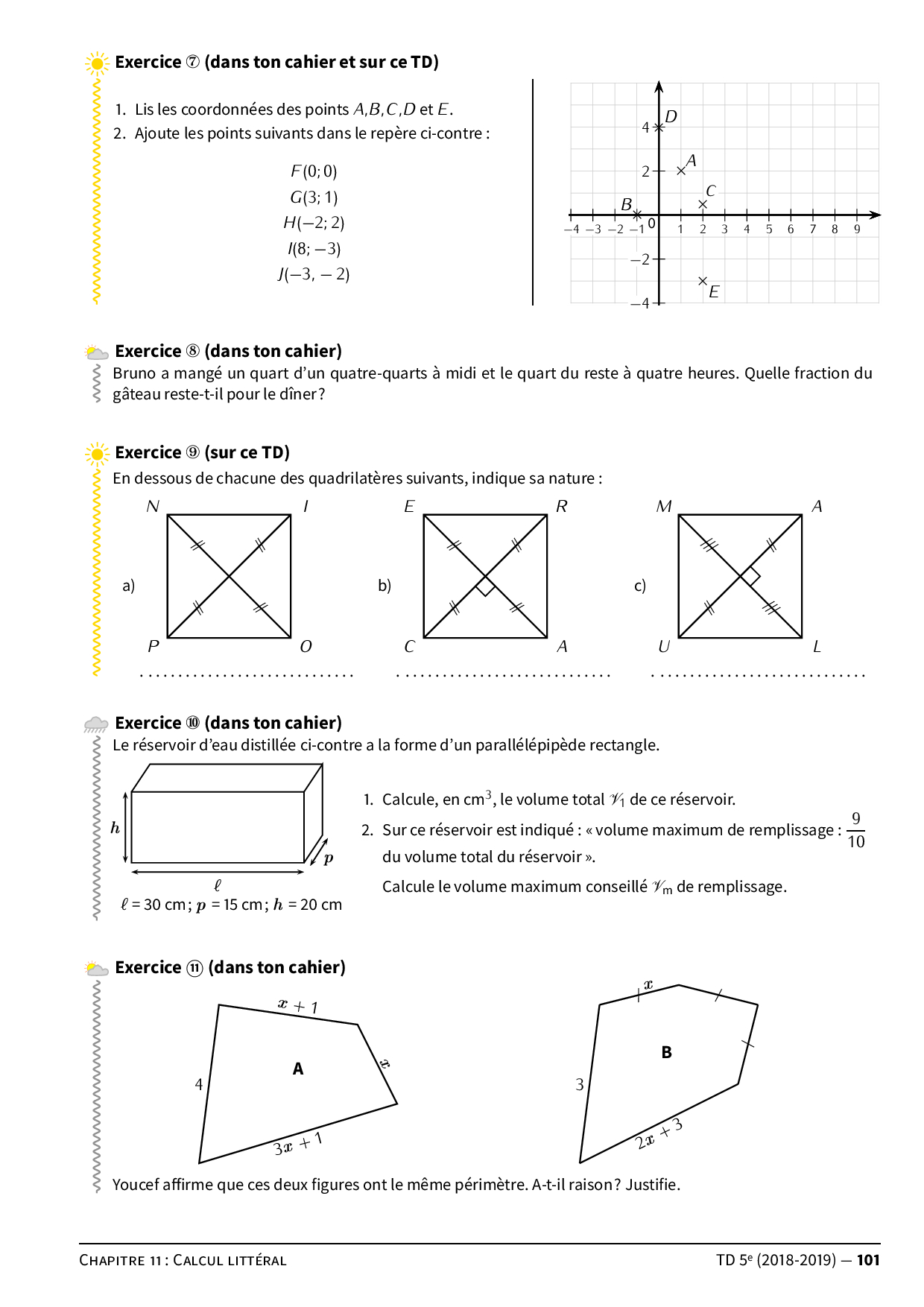 Calcul littéral - Cours et exercices (FR) - AlloSchool