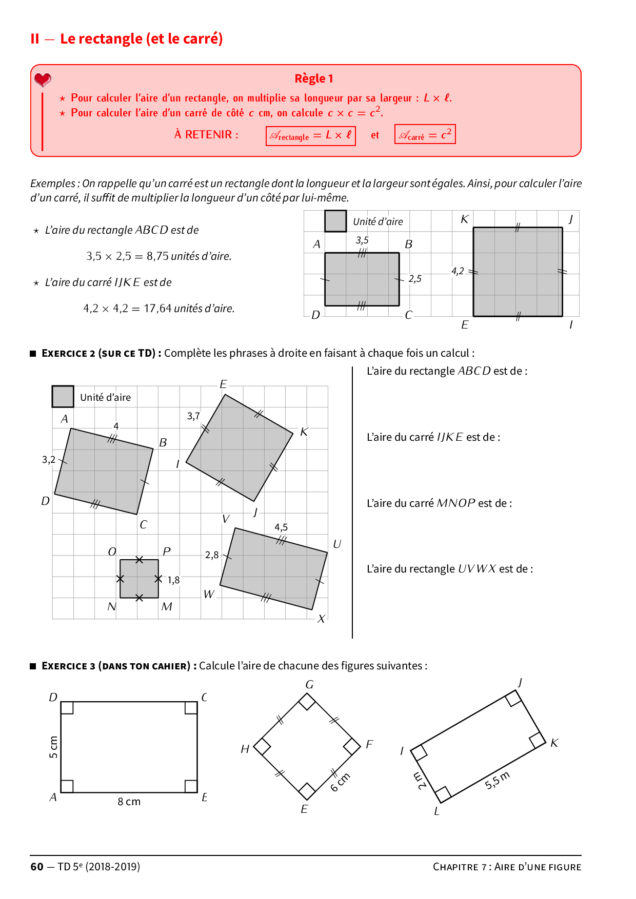 Aire d’une figure - Cours et exercices (FR) - AlloSchool