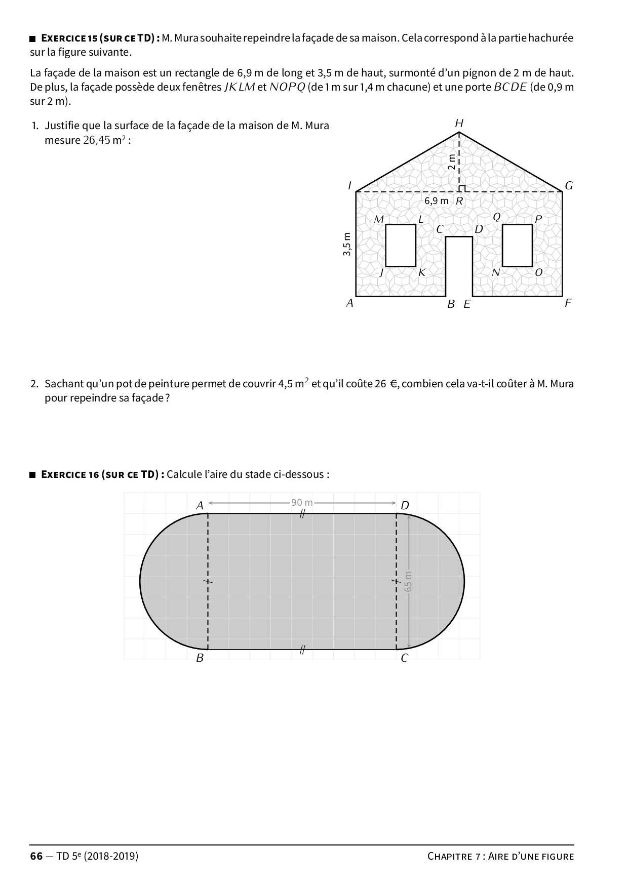 Aire d’une figure - Cours et exercices (FR) - AlloSchool