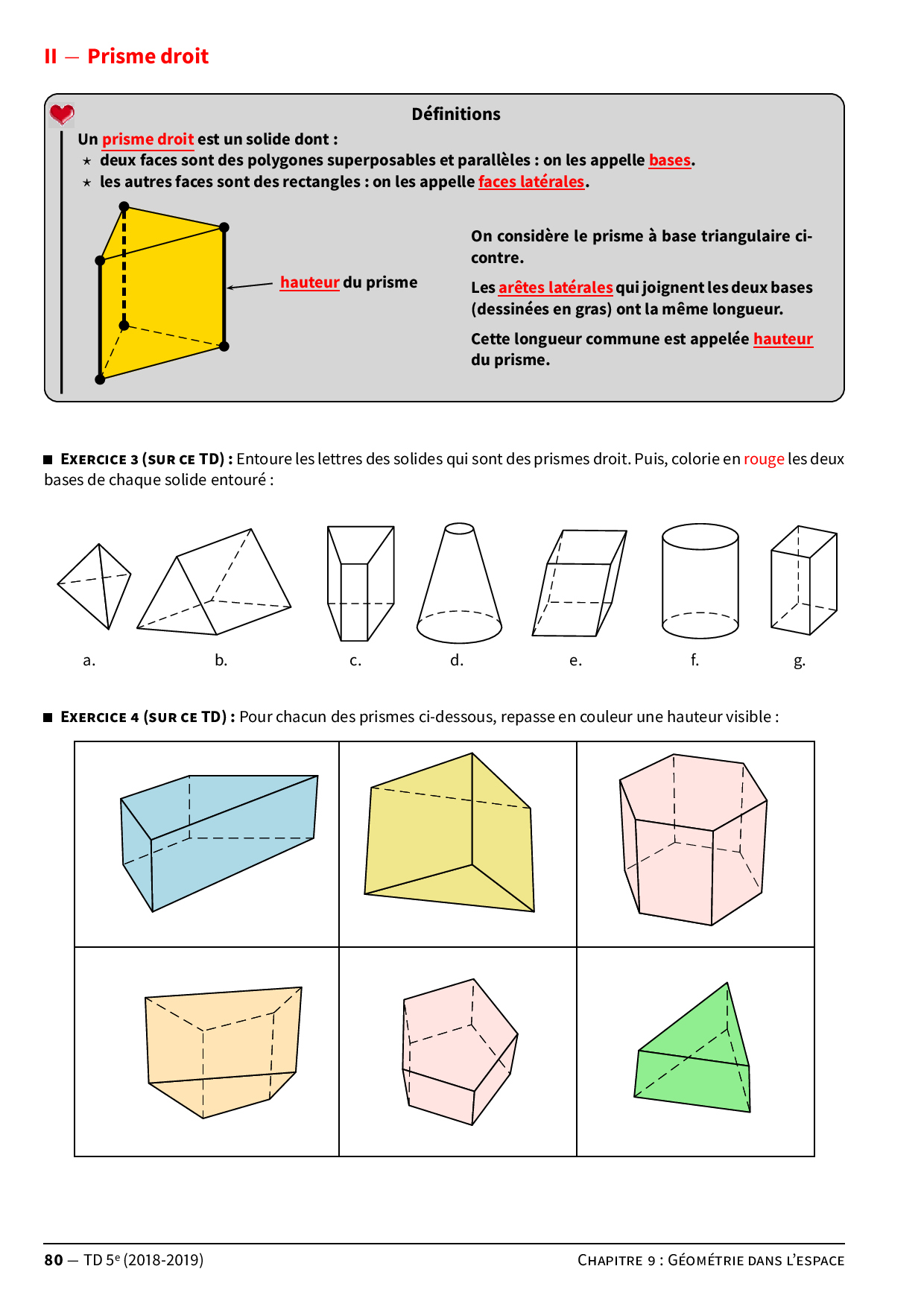 Géométrie dans l’espace - Cours et exercices (FR) - AlloSchool