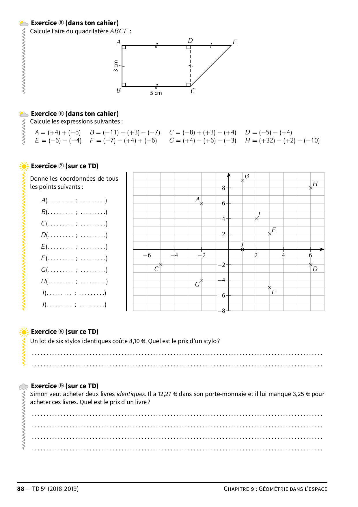Géométrie dans l’espace - Cours et exercices (FR) - AlloSchool