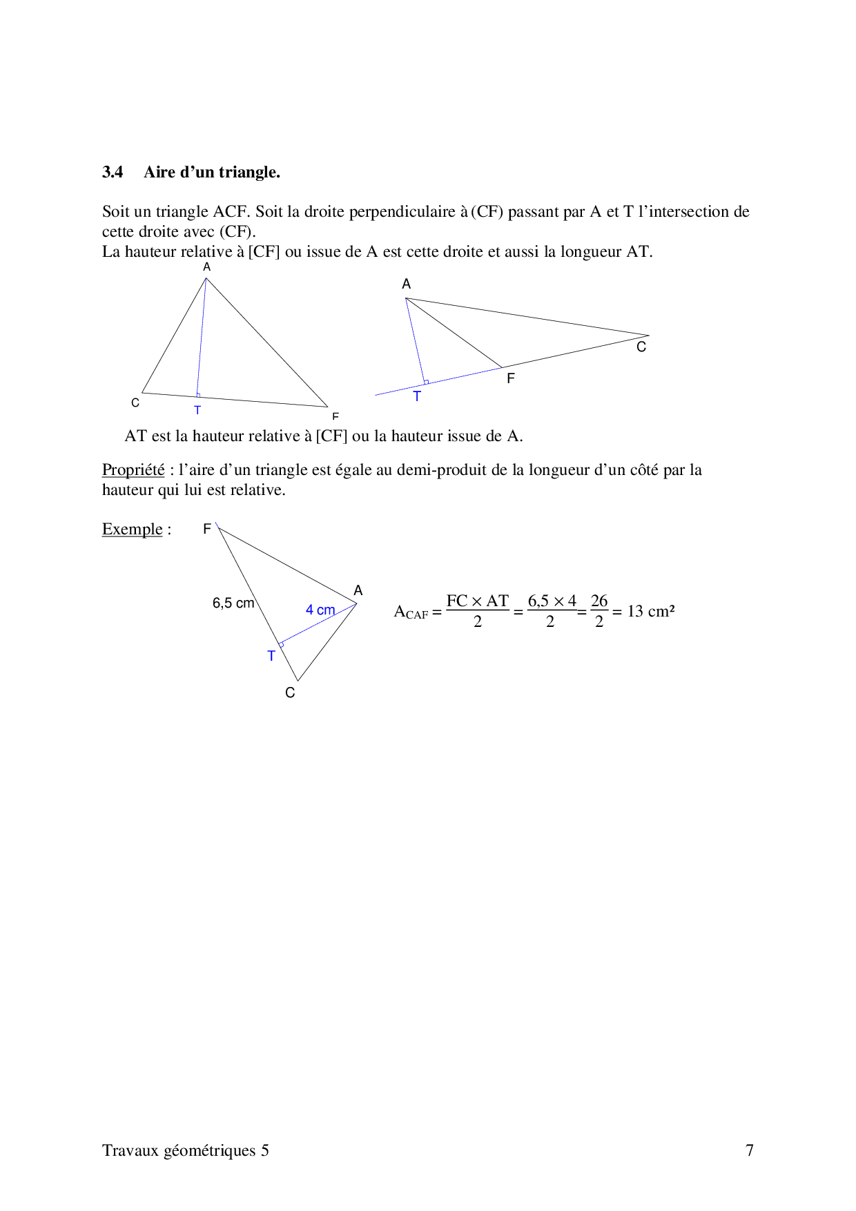 Le triangle - Résumé de cours (FR) - AlloSchool
