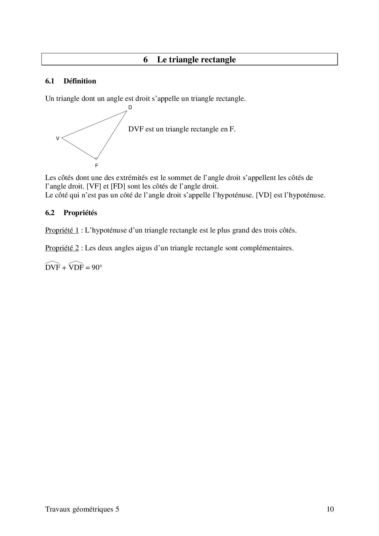 Le triangle rectangle - Résumé de cours (FR) - AlloSchool