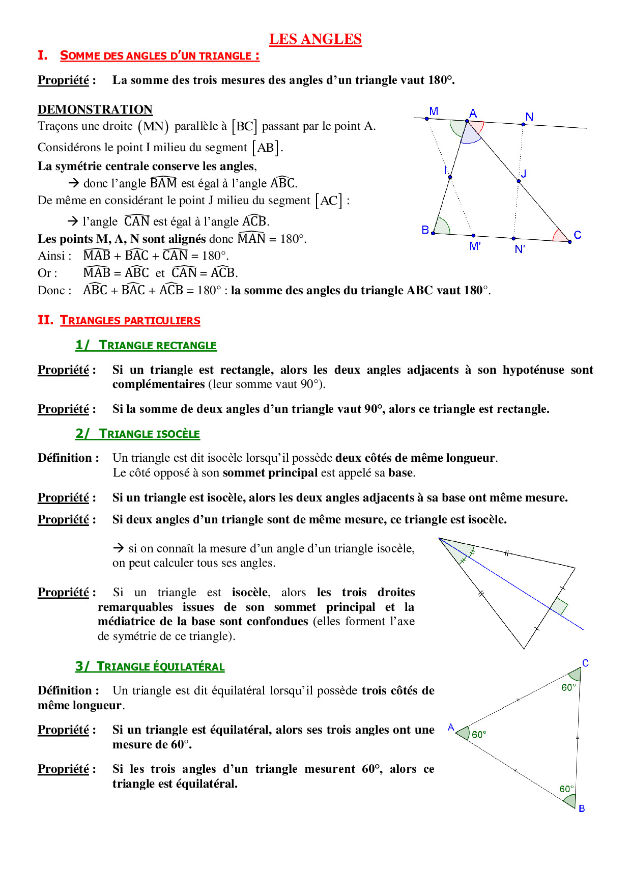 Les angles - Cours 1 (FR) - AlloSchool