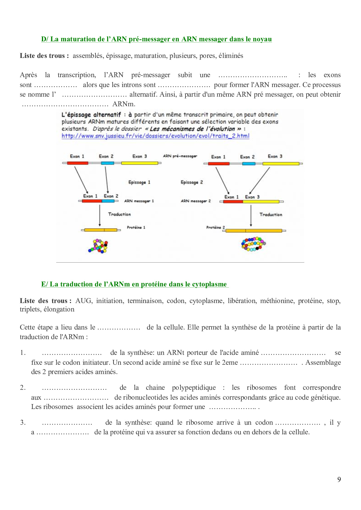 Expression, stabilité et variation du patrimoine génétique - Cours complet - AlloSchool