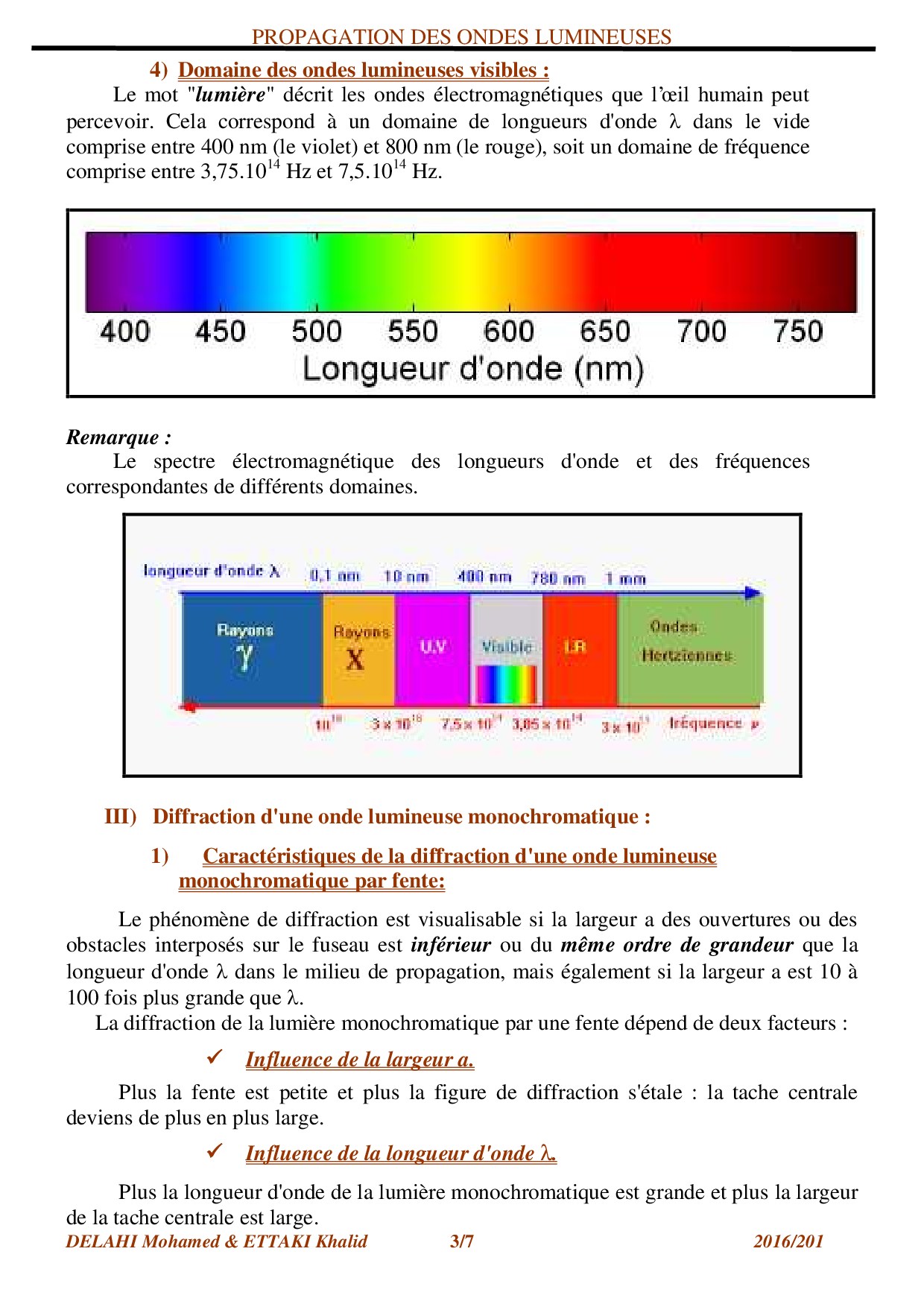 La propagation dese ondes lumineuses - Cours 1 - AlloSchool