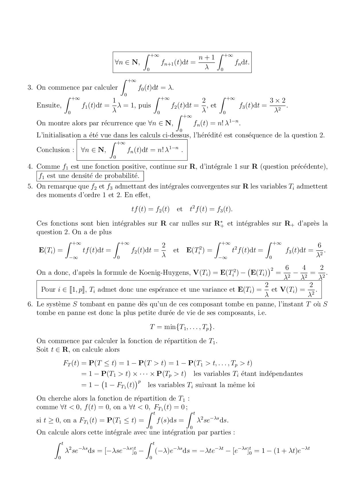 Concours G2E 2011 - Mathématiques (Corrigé) - AlloSchool