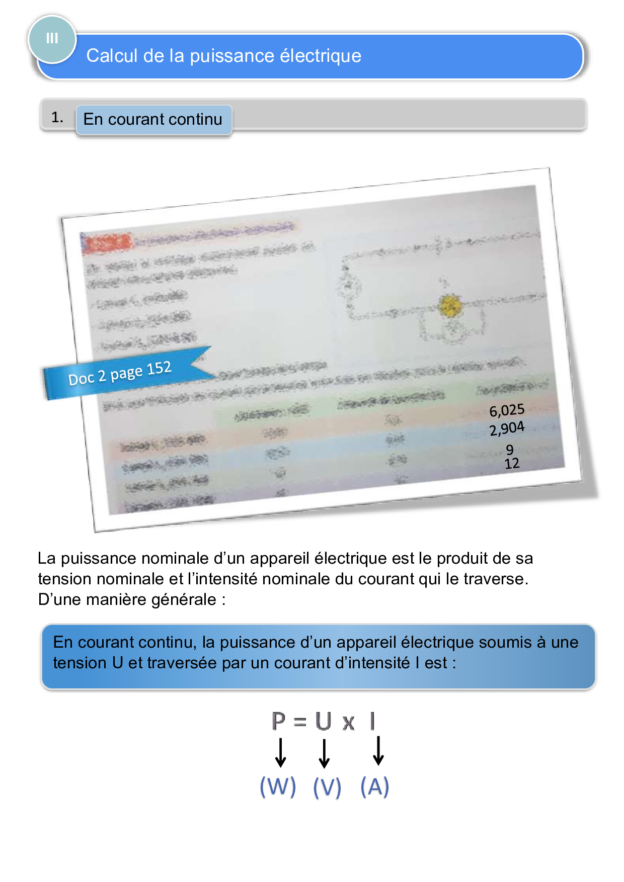 La puissance électrique - Cours 1 - AlloSchool