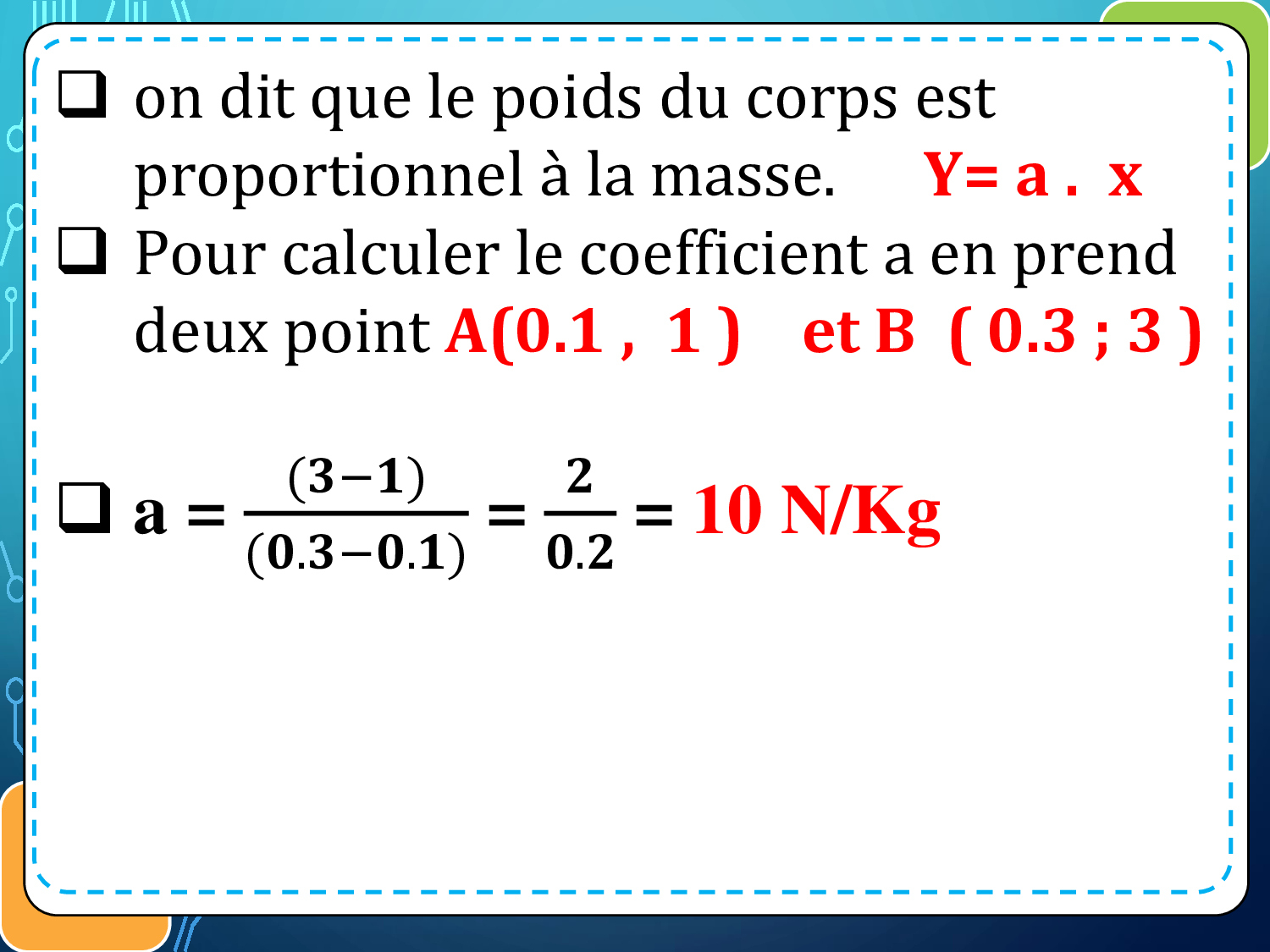 Le poids et la masse - Cours PPT 1 - AlloSchool