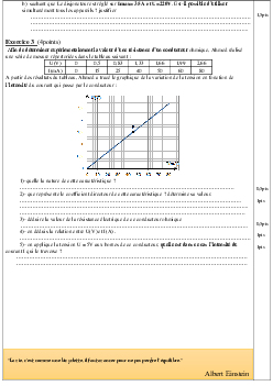 Devoir 3 Modèle 1 - Physique-Chimie 3AC Semestre 2 - AlloSchool