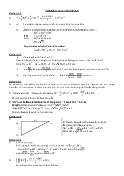 Sphères et boules - Corrigés d'exercices - AlloSchool