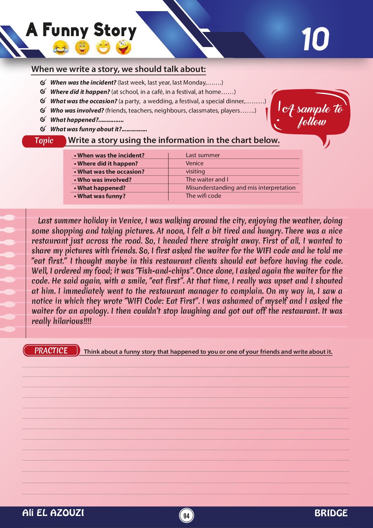 A Funny Story Summary And Practice AlloSchool A Funny Story Summary And Practice AlloSchool