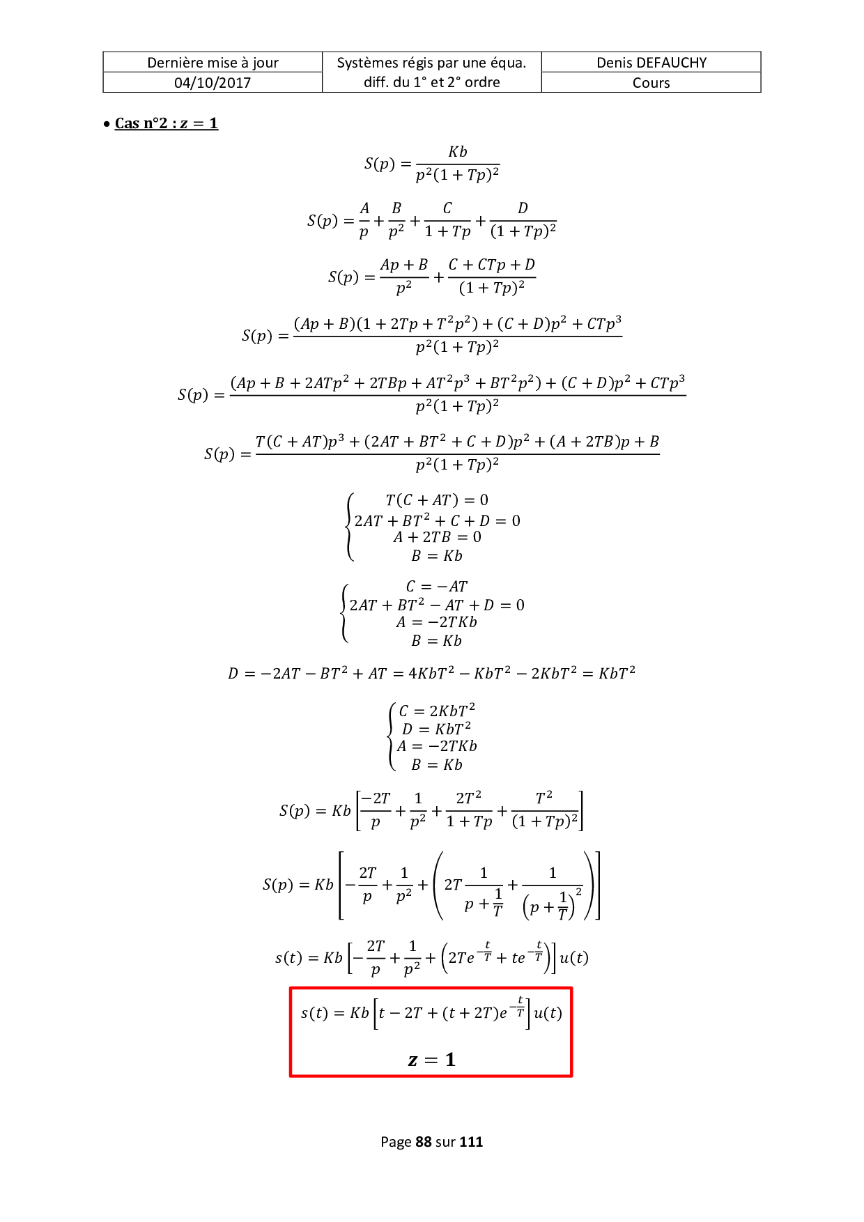 Cours complet : SLCI - Généralités - AlloSchool
